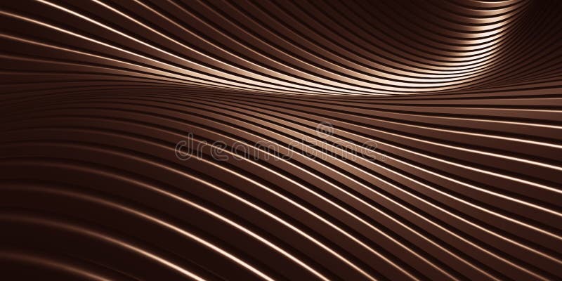 Parallel Lines Background Curve Distorted Shape Modern 3d Abstract ...