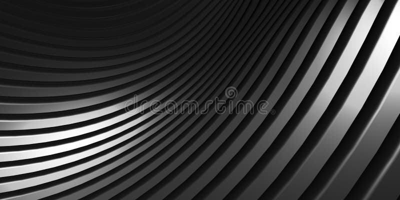 Parallel Lines Black Plastic Tube Texture Black Curve Distorted Shape ...