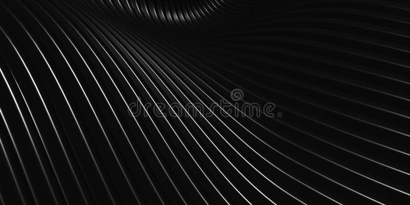 Parallel Lines Black Plastic Tube Texture Black Curve Distorted Shape ...