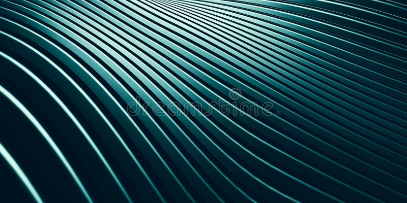 Parallel Curves Waves Plastic Tube Surface Golden Curve Distorted 3d ...