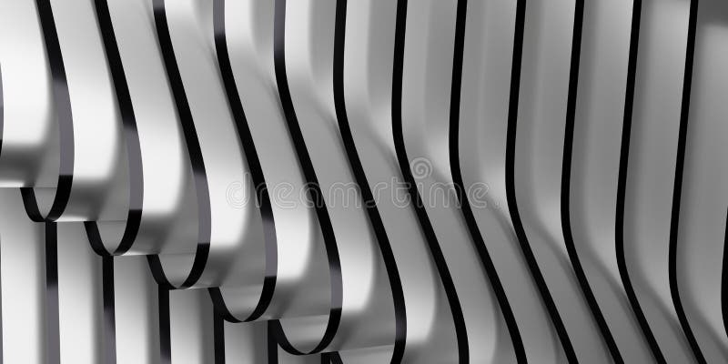 Parallel Lines Ribbon Background Shiny Curves Abstract Modern Shape 3d ...