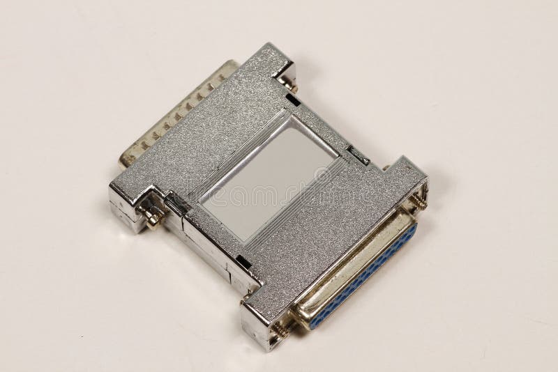 Parallel Port Hardlock for Software. Stock Image - Image of safety ...