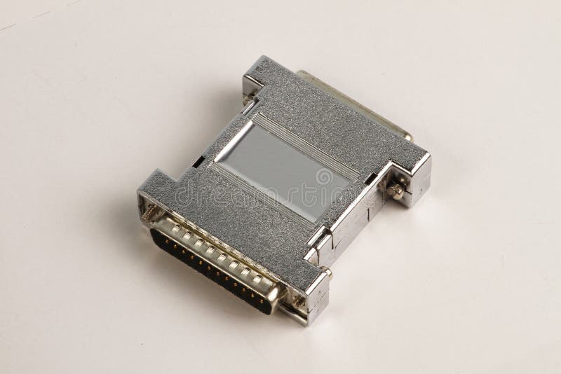 Parallel Port Hardlock for Software. Stock Image - Image of safety ...