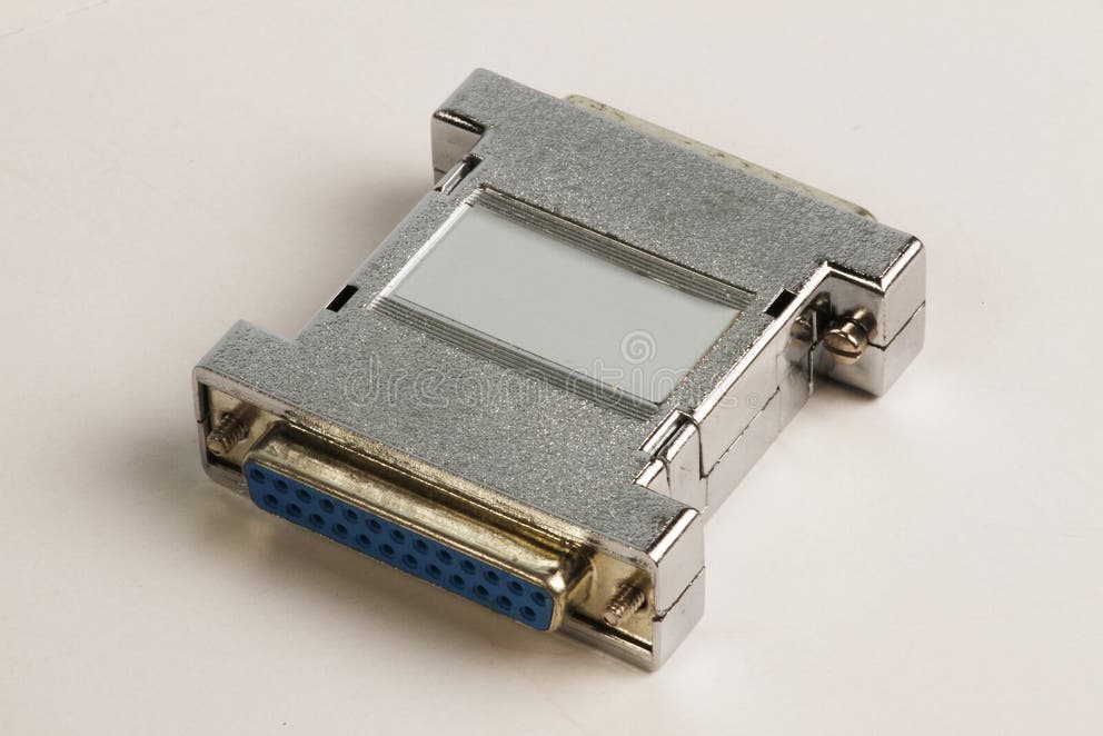 Parallel Port Hardlock for Software. Stock Photo - Image of lock ...