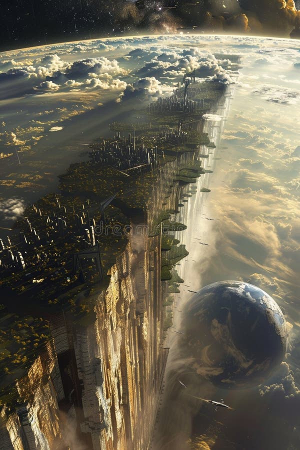 Parallel Reality Visible from a Space Tourism Shuttle Showing a ...