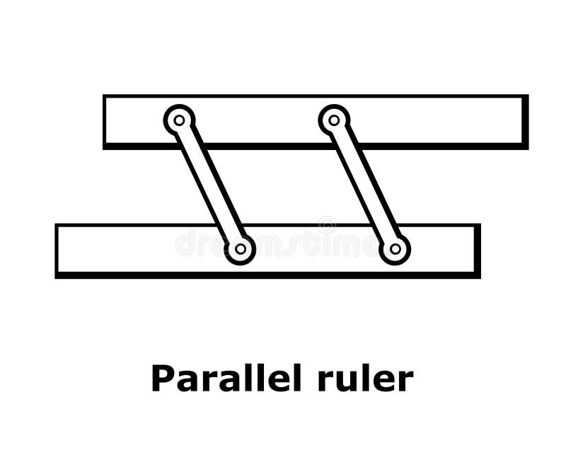 Parallel Ruler Vector Illustration Isolated Stock Vector - Illustration ...