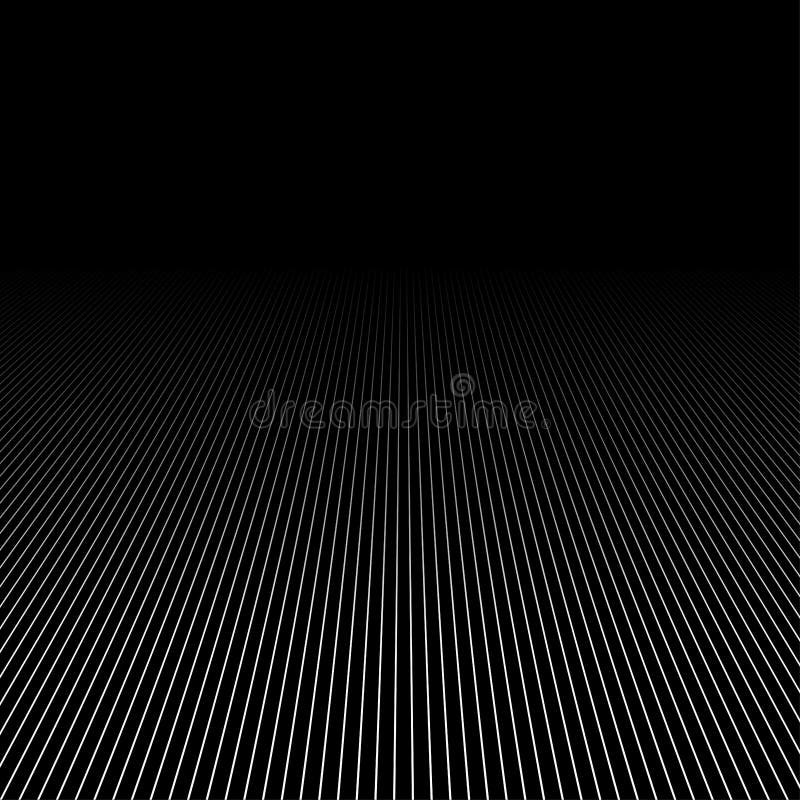 Parallel Straight Lines, Stripes in Perspective 3d Stock Vector ...