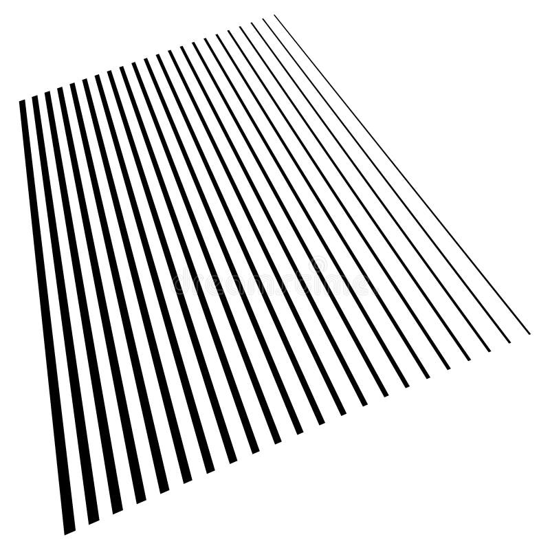 Parallel Straight Lines, Stripes in Perspective 3d Stock Vector ...