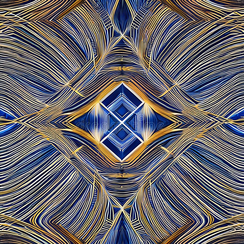 Mesmerizing Geometric Art Installation, Featuring Intricate Patterns ...