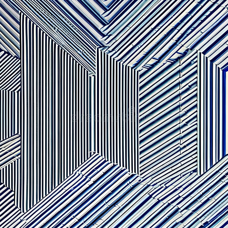 Mesmerizing Geometric Art Installation, Featuring Intricate Patterns ...