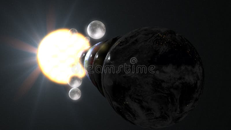 Parallel Universe Multiple Earth Illustration Realistic 3D Rendering ...