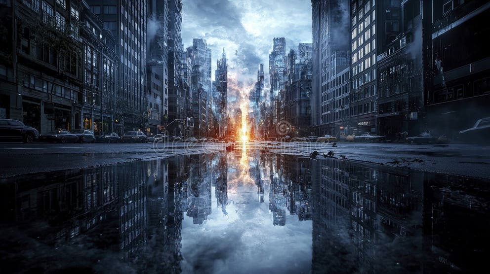 Parallel Universes Colliding Different Versions of Reality in an Urban Landscape Post ...