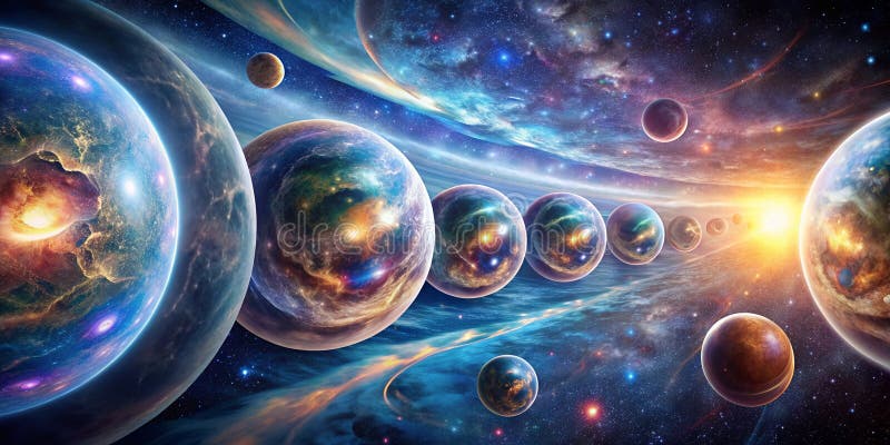 Parallel Universes Visualizations Creative AI Stock Illustration ...