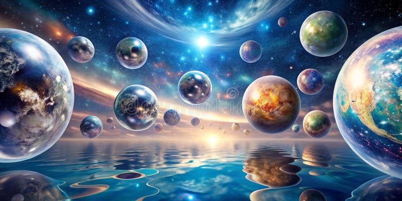 Parallel Universes Visualizations Creative AI Stock Illustration ...