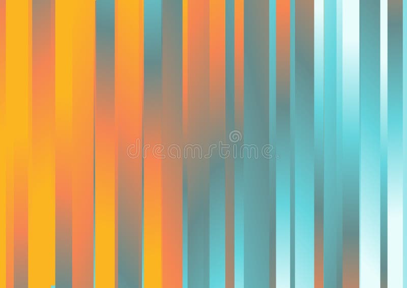 Parallel Vertical Lines Blue Orange and White Gradient Background Stock ...