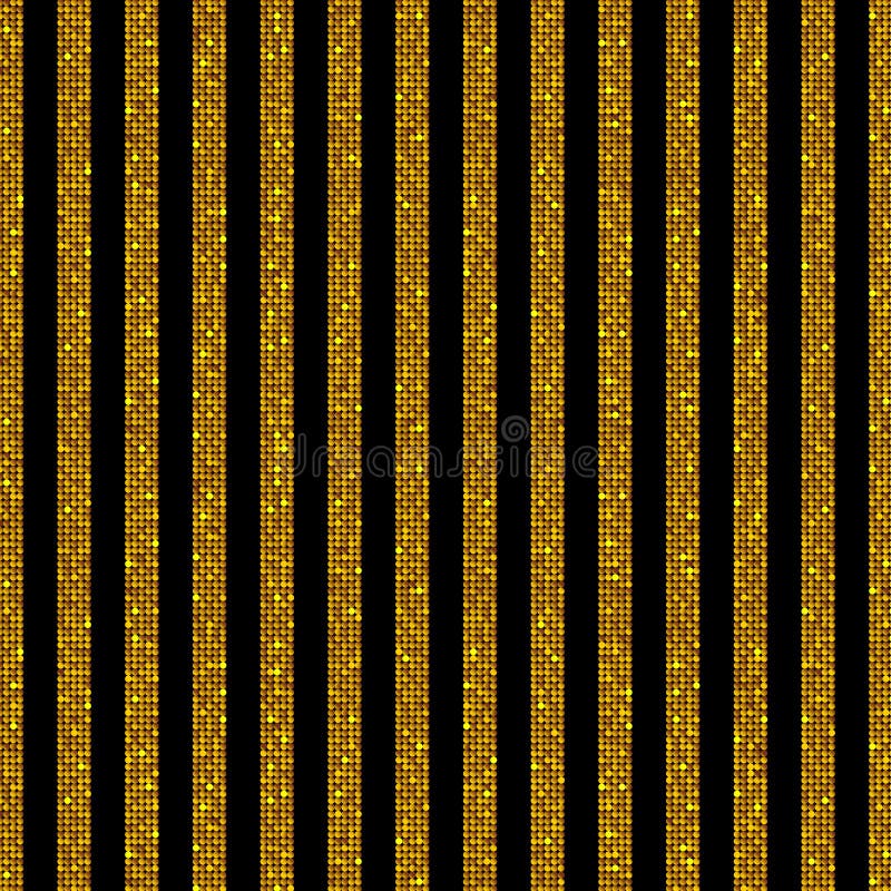 Parallel Vertical Lines. Gold Sequins. Stars. Stock Vector ...
