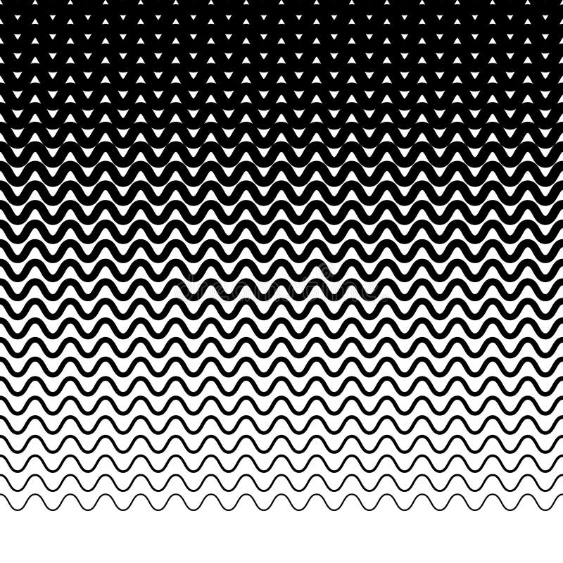 Parallel Wavy-zigzag Horizontal Lines - Horizontally Repeatable Stock ...