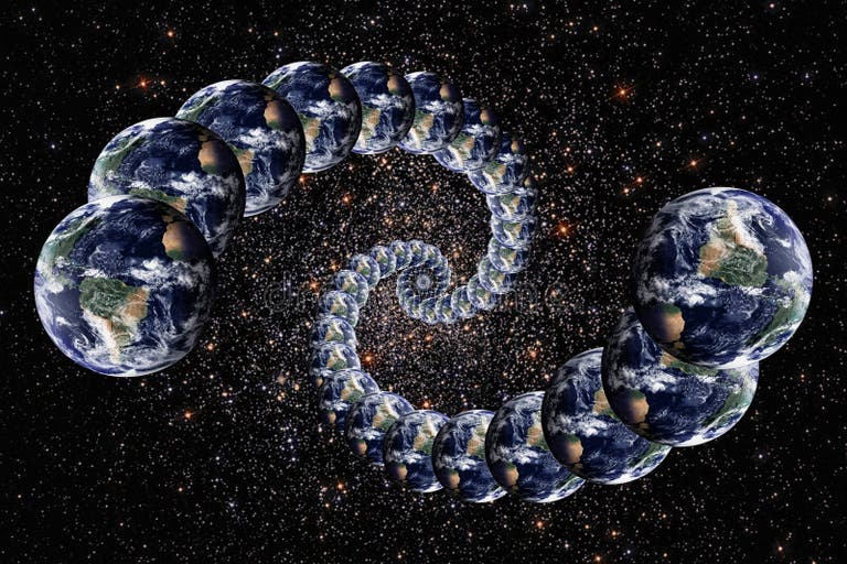 Parallel Universe Science Theory Stock Illustration - Illustration of ...