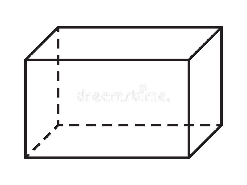 Parallelepiped Shape. Vector Geometry Figure Stock Vector ...