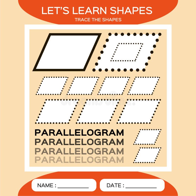 Learn Shapes. Rectangle. Handwriting Practice. Trace and Write ...