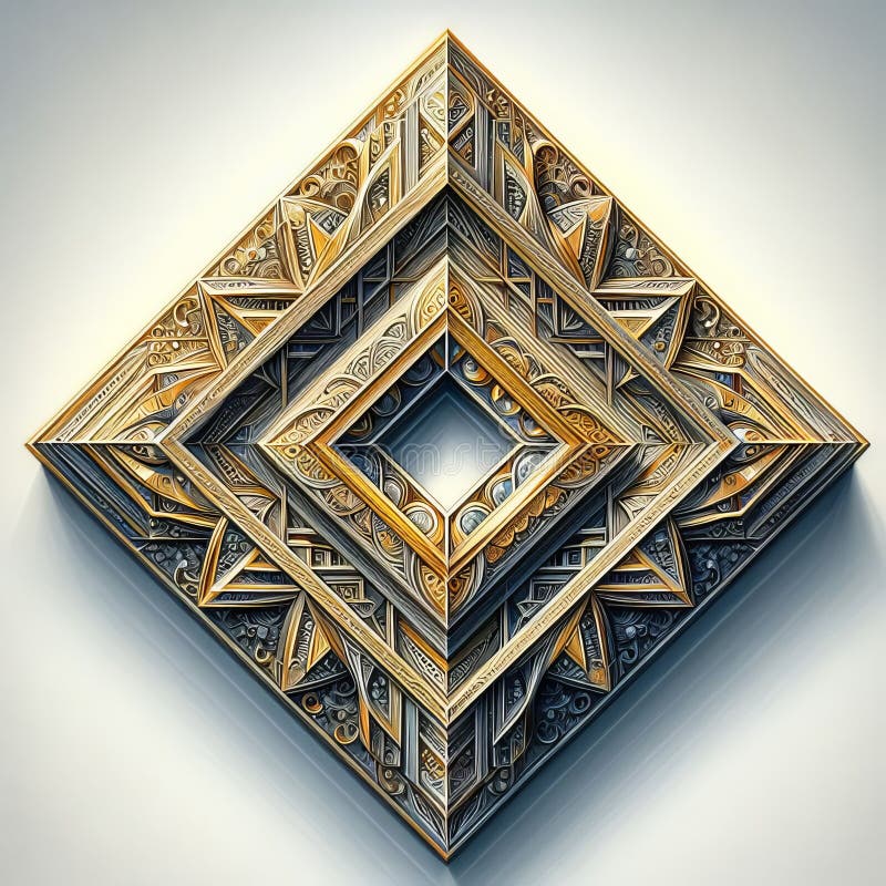 Parallelogram a Four Sided Shape with Opposite Sides Paralle Stock ...