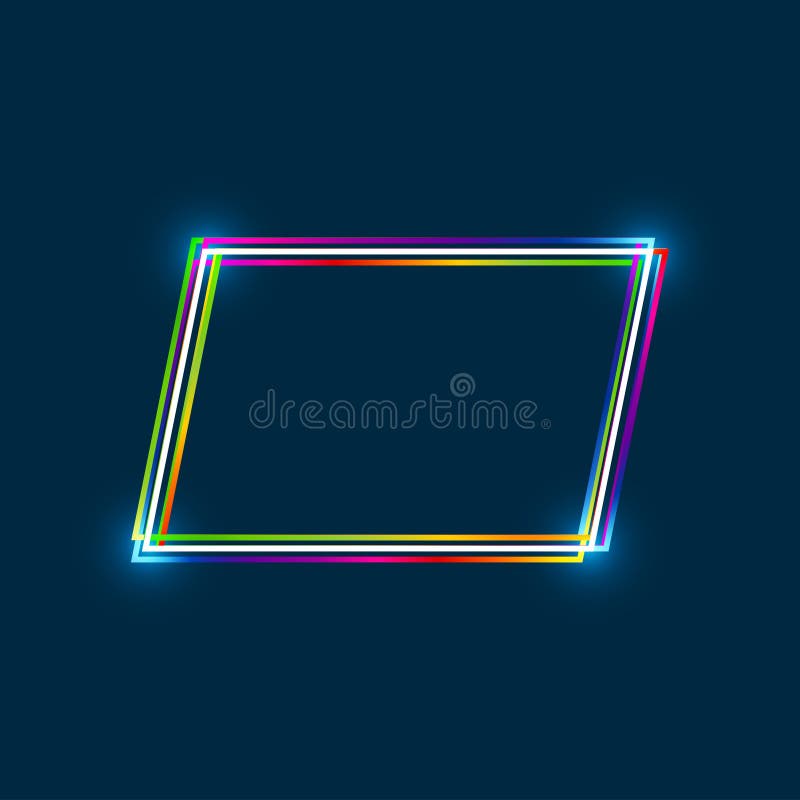 Glowing Parallelogram Pattern. Seamless Vector Stock Vector ...