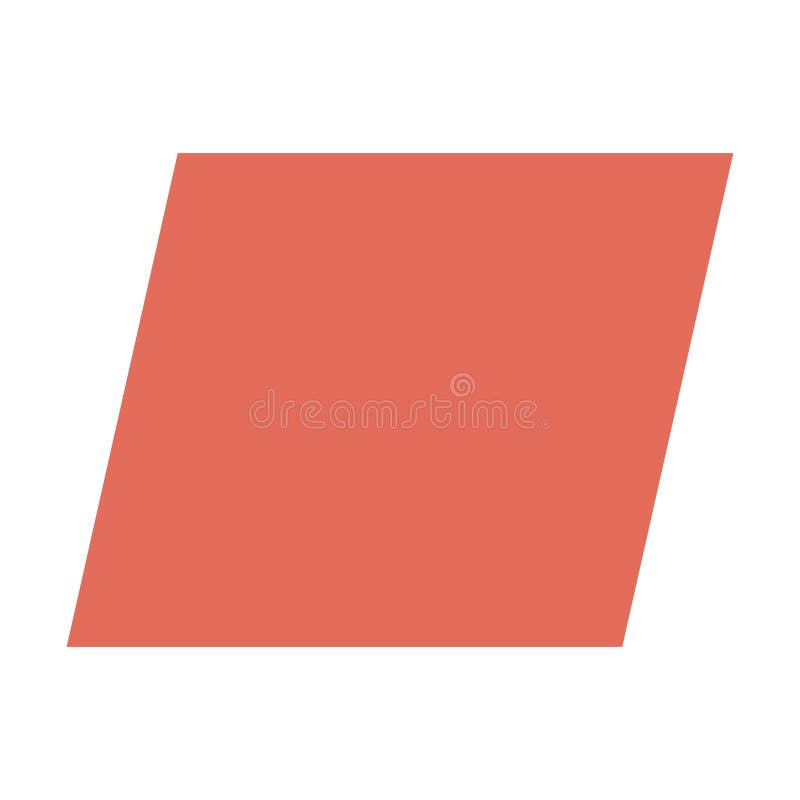 Parallelogram Geometric Shape Element Symbol for Preschool Education ...