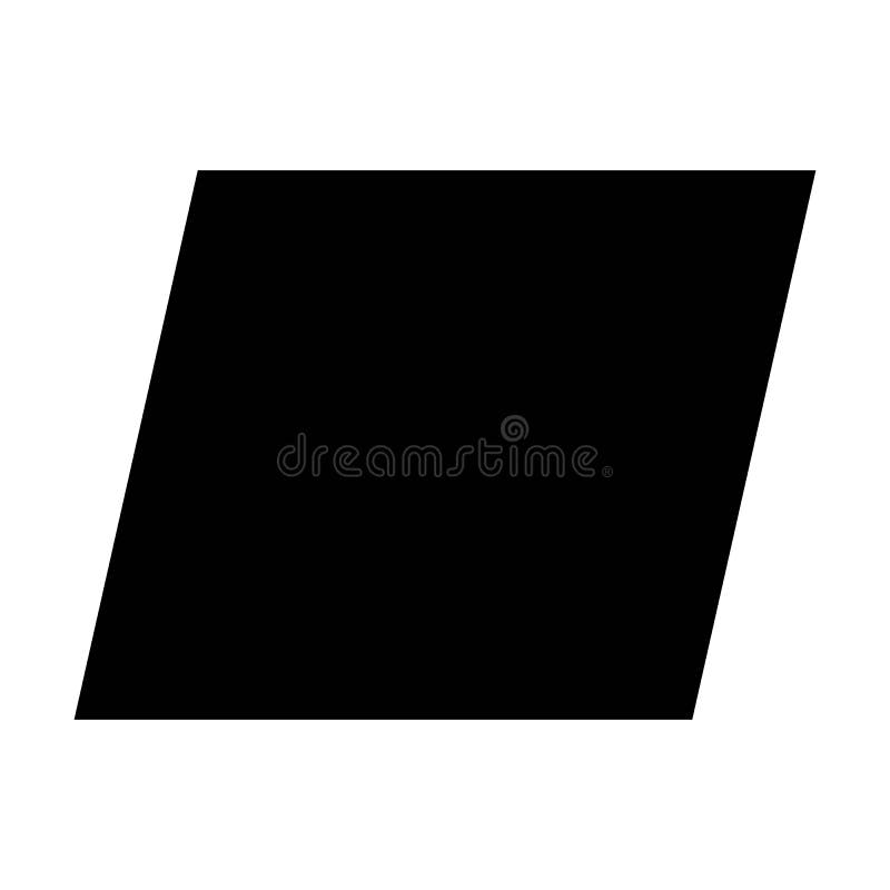 Parallelogram Shape Symbol Vector Icon for Creative Graphic Design Ui ...