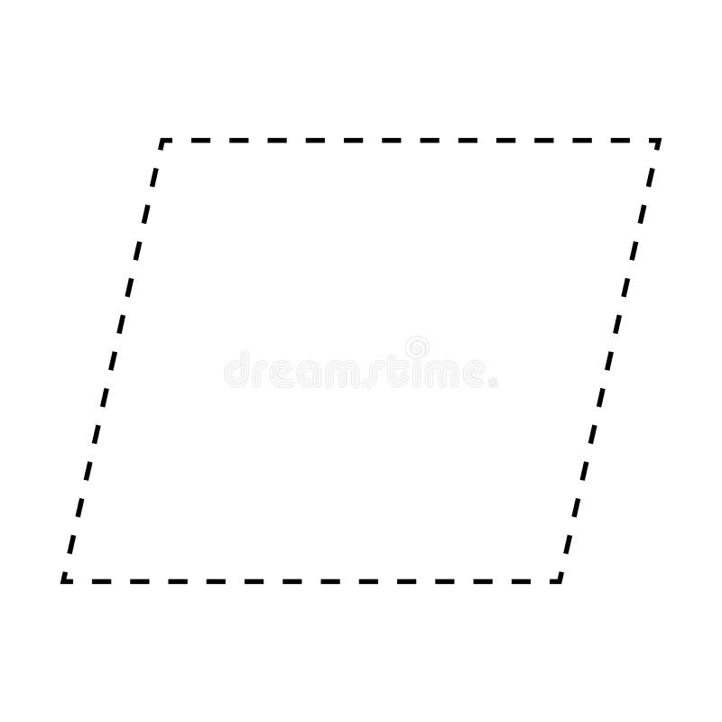Parallelogram Symbol Shape Vector Icon for Creative Graphic Design Ui ...