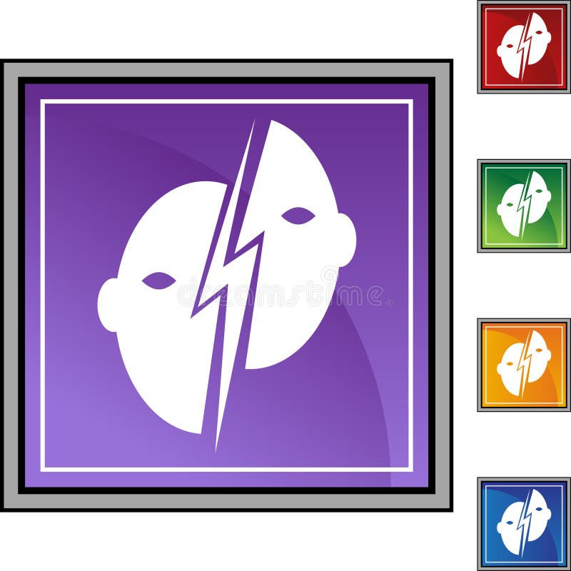 Paralysis stock vector. Illustration of face, orange - 13865243