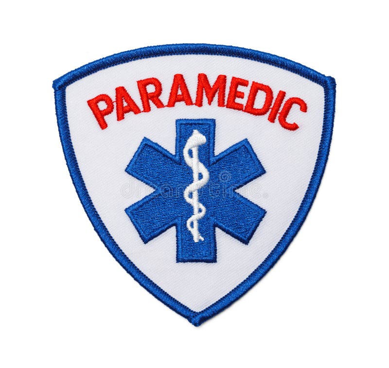 Blue EMT Patch stock image. Image of medical, isolated - 122929969
