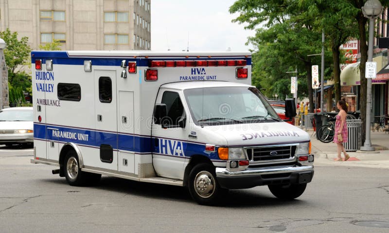 A Paramedic Unit on a Emergency Call Editorial Stock Photo - Image of ...
