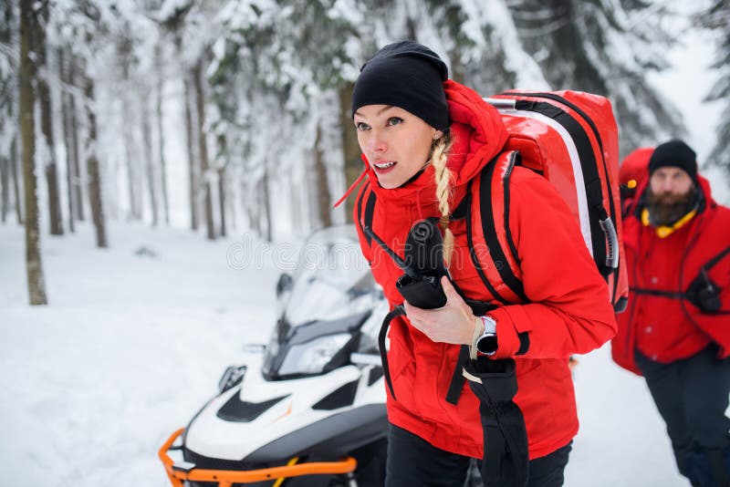 Paramedics from Mountain Rescue Service Provide Operation Outdoors in ...