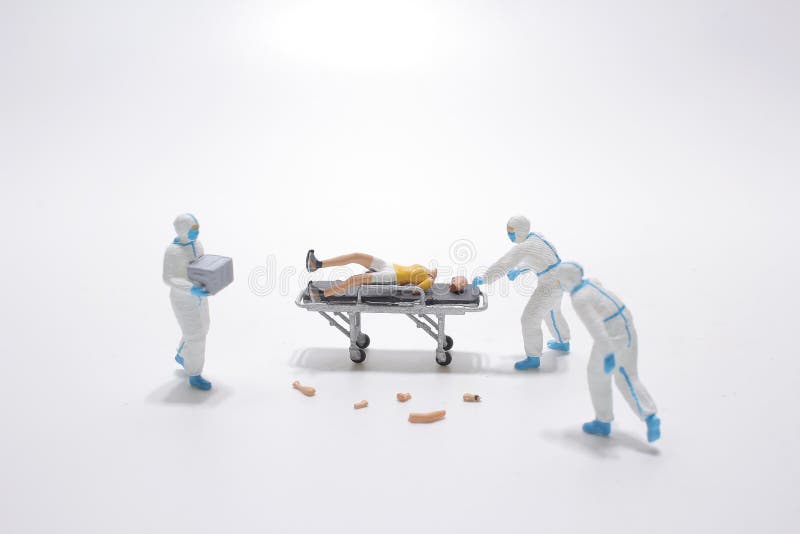 A Paramedics Providing First Aid, the Figure Was Dead Stock Image ...