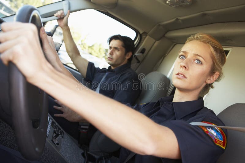 Paramedics Responding To Emergency Ambulance Stock Photos - Free ...