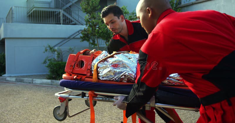 Paramedics Rushing a Patient in Emergency Stock Footage - Video of girl ...