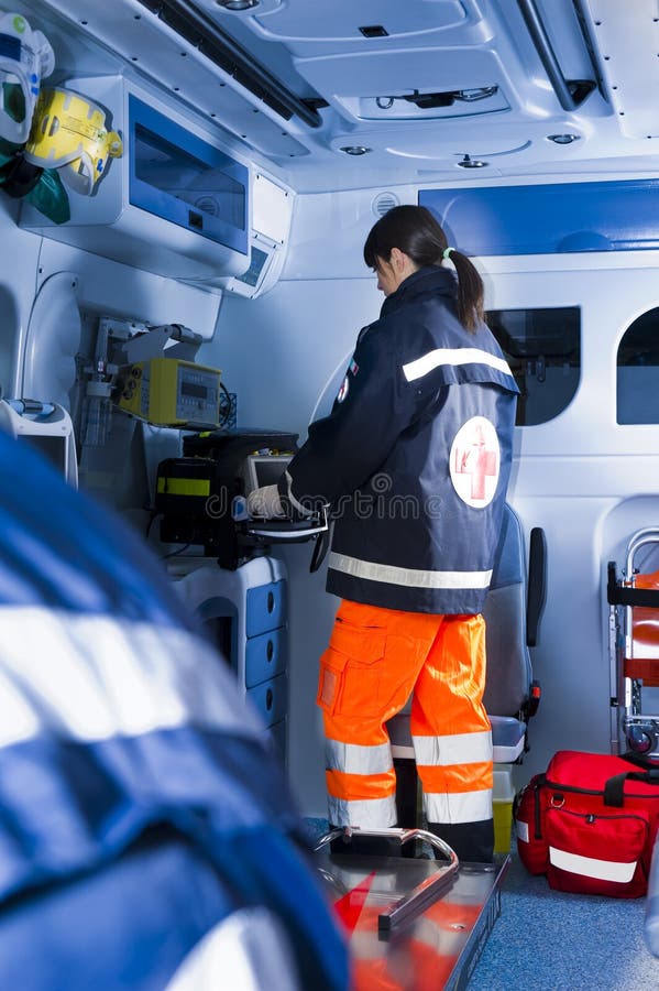 Paramedics At Work stock image. Image of helping, emergency - 18050305