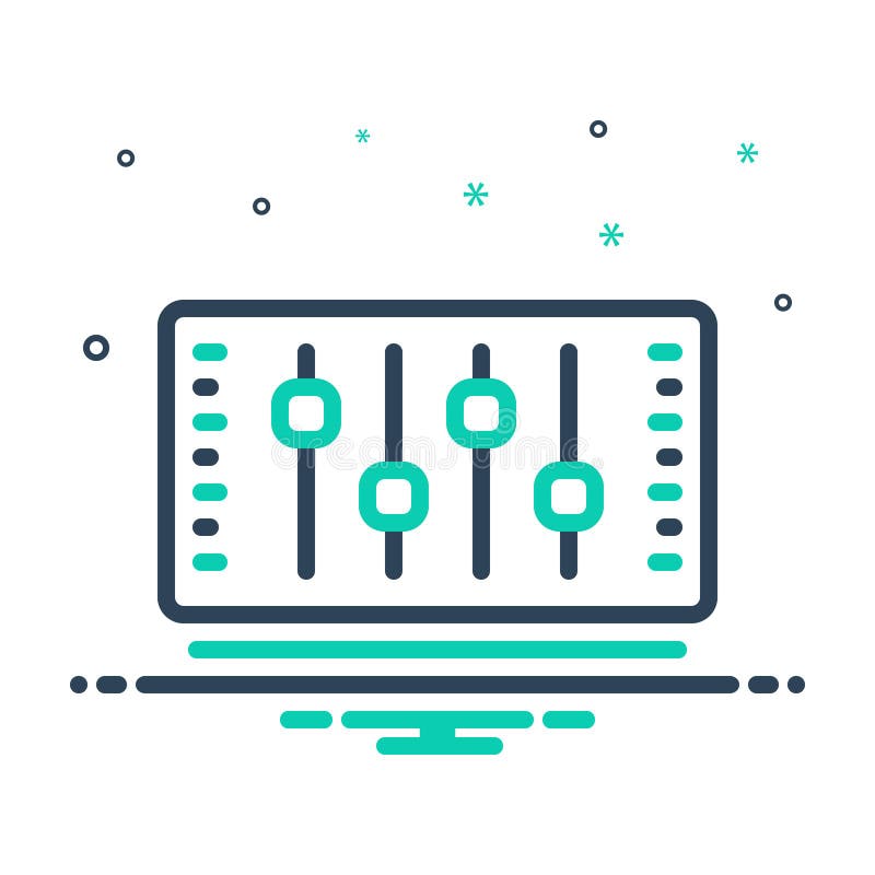 Mix Icon for Parameters, Filter and Custom Stock Vector - Illustration ...