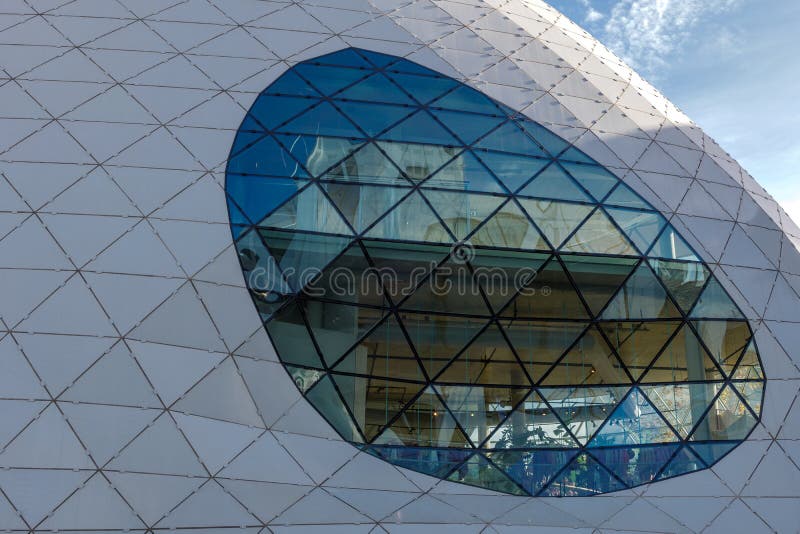 Parametric Architectural Facade with Diamond Pattern. Editorial Photo ...