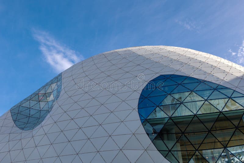 Parametric Architectural Facade with Diamond Pattern. Editorial Photo ...
