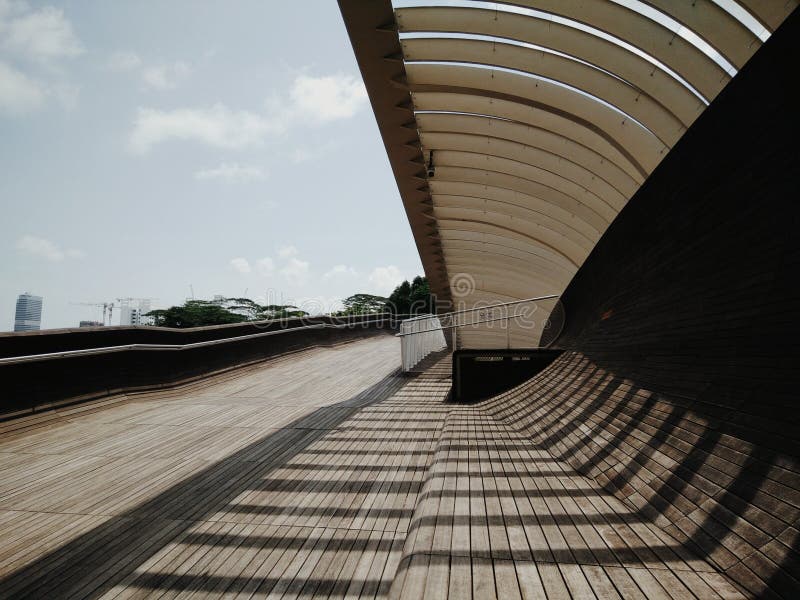 Parametric bridge stock photo. Image of tourism, wood - 96731156