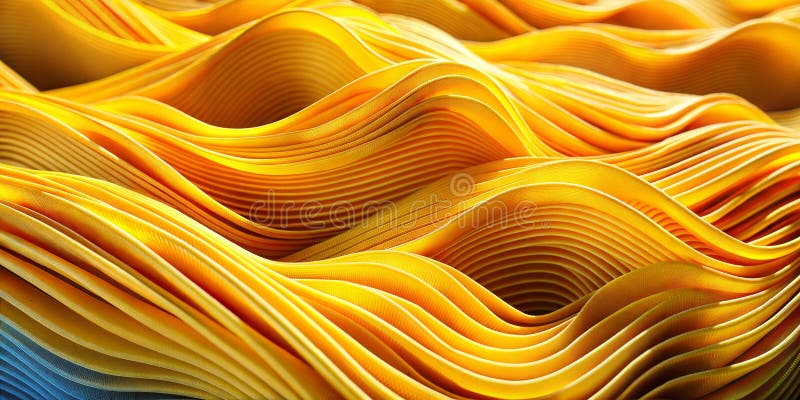 Parametric Surface with Yellow Orange Color, Imagination Innovation ...