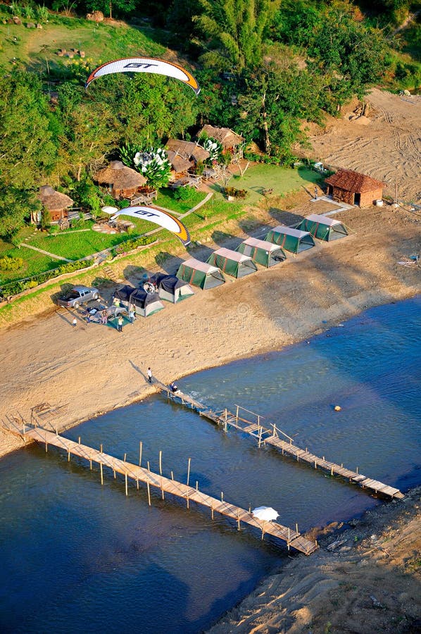 Paramotor bird eye view editorial stock photo. Image of engine - 40308608