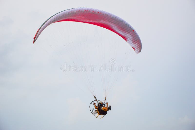 Paramotor stock image. Image of gliding, travel, adventure - 31771413