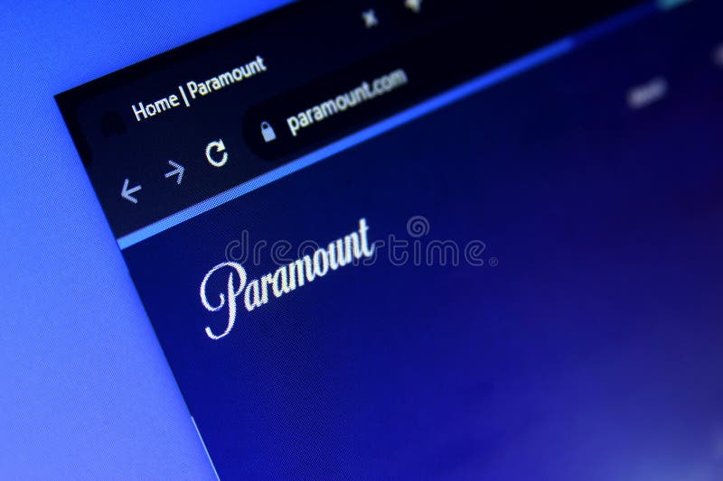 Paramount media logo editorial stock photo. Illustration of production ...