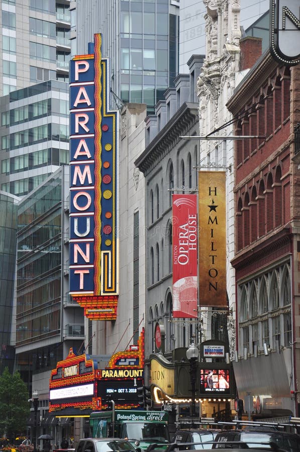 Paramount Theater Boston, Massachusetts Redaktionell Foto - Bild av ...