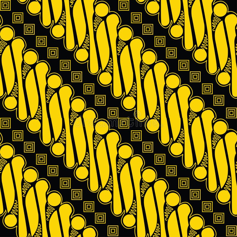 Batik Parang Indonesia Seamless Pattern Traditional Stock Vector ...