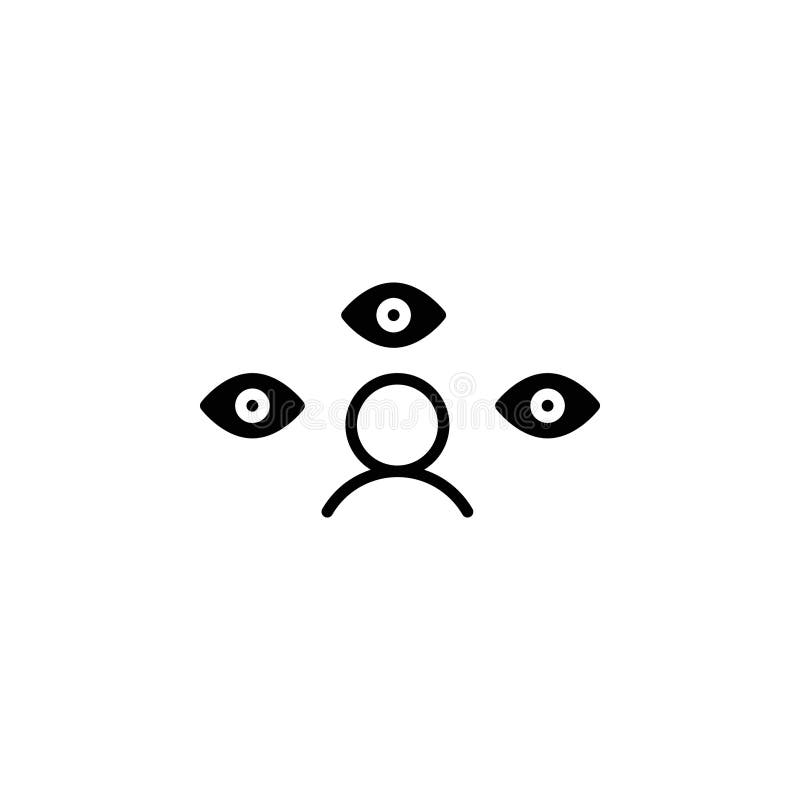 Paranoia Icon Web Design in Vector Stock Vector - Illustration of ...