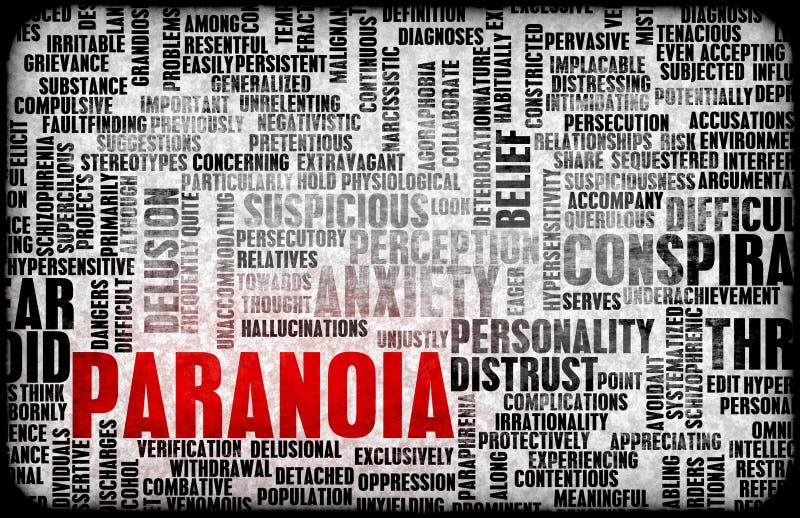 Paranoia stock illustration. Illustration of delusional - 31422984