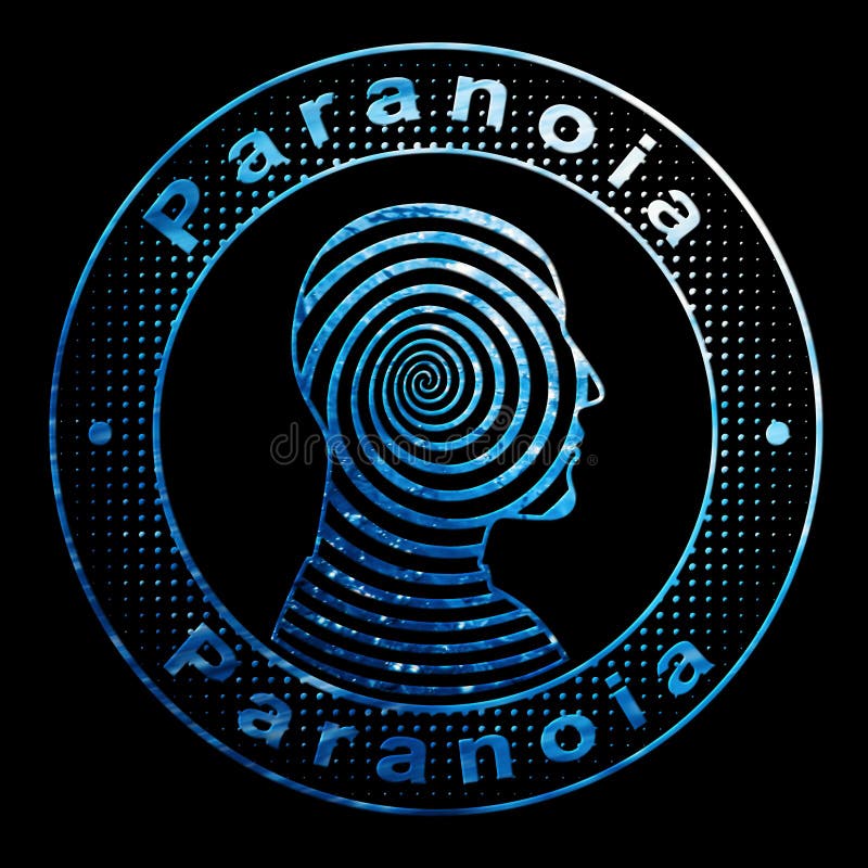 Paranoia, Psychology Concept Stock Illustration - Illustration of swing ...